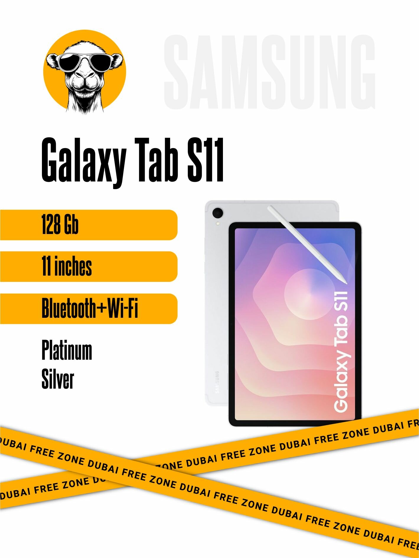Планшет Samsung Galaxy Tab S11 12/128Gb Wi-Fi Platinum Silver