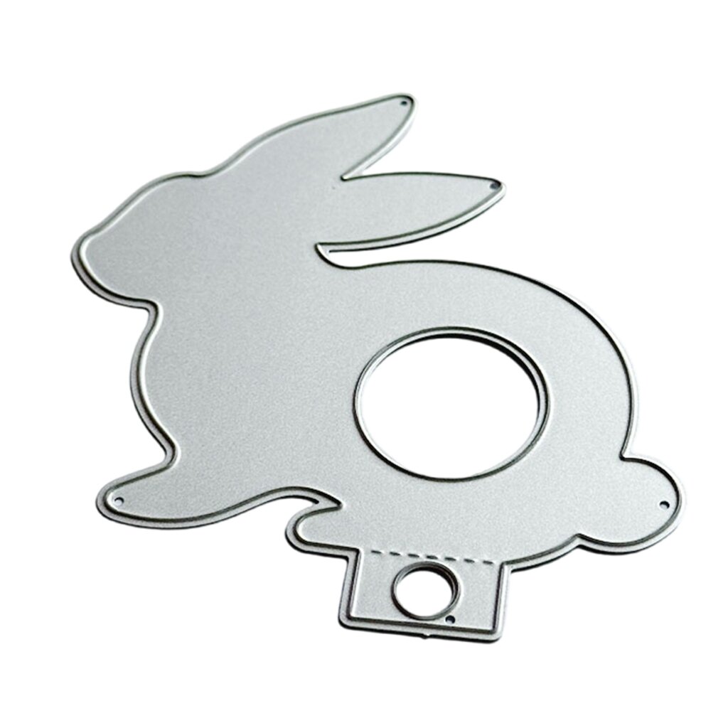 Штампы Для Резки в Форме Животных с Кроликами Из Углеродистой Стали для Вырезания Шаблонов для Изготовления Открыток, Украшения Упаковки для Скрапбукинга