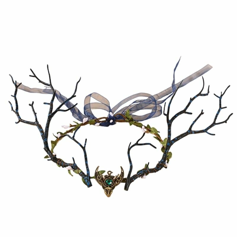Лесной натуральный эльфийский головной убор -Ветка дерева с песчаным фруктом