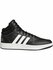 Кеды adidas Hoops 3.0 Mid, полнота F, размер 9,5 UK, черный/белый