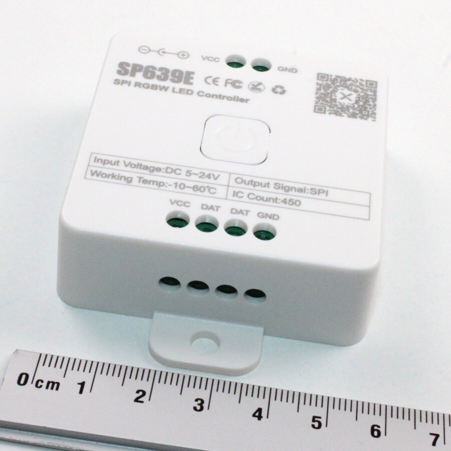 SPI-450-RGBW JM-SP639E P718 (BT app BanlanX, 2.4GHz, SPI RGBW, DC5-24V, IC count 450), Контроллер SPI-RGBW