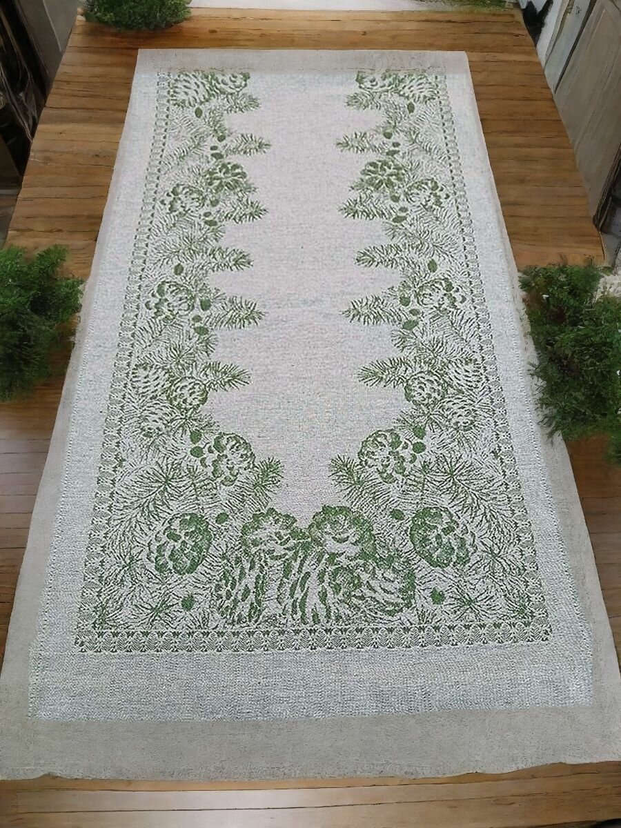 Дорожка Беларускi Лен "Сосновый бор", лен/хлопок, 50 см x 170 см