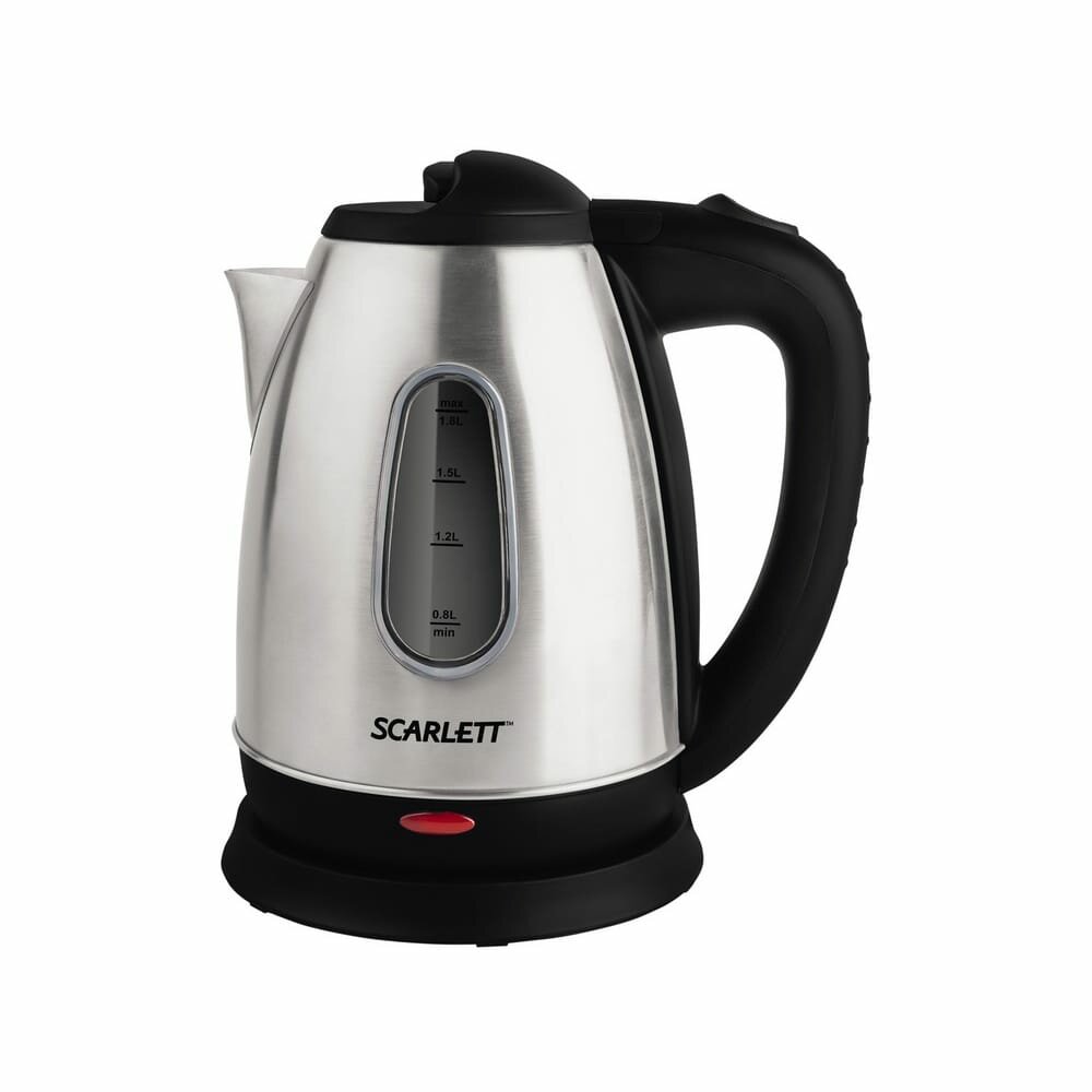 Чайник Scarlett SC-EK21S20 1650 Вт 1.8 л металл серебристый чёрный