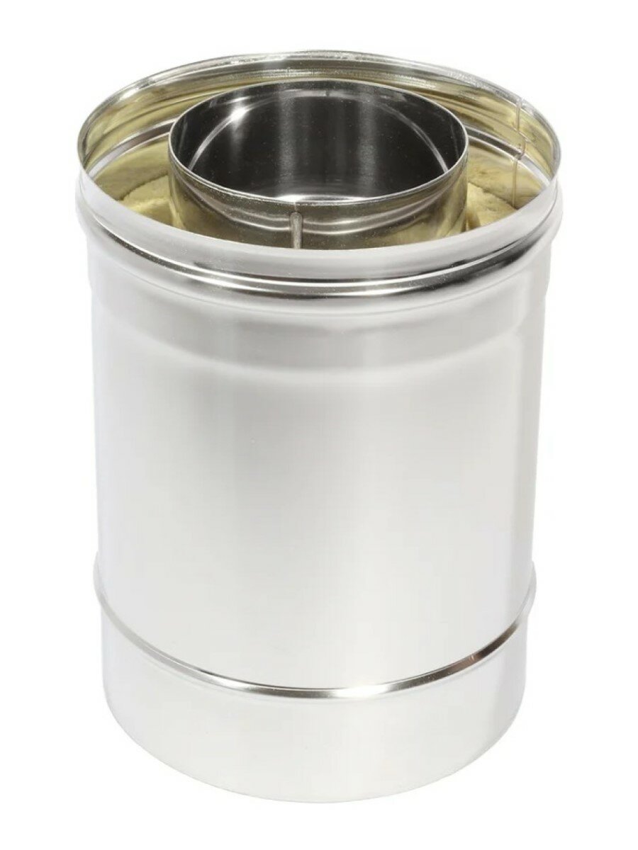 Труба дымохода Термо L 500 мм, D 130/200, ТТ-Р, 430-0.5/Оц. (TS. FRT. TRB.0130.60969)