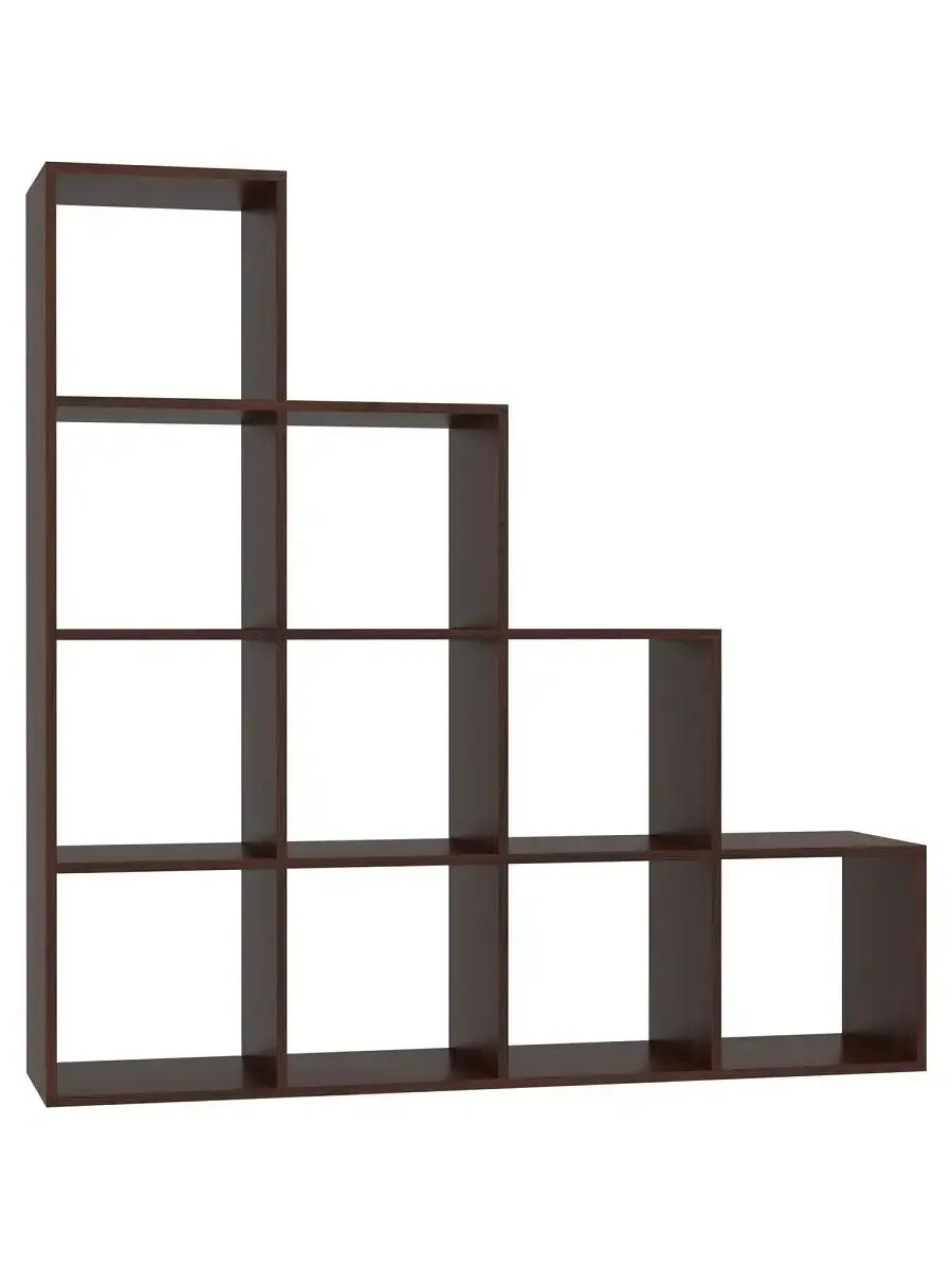 Стеллаж KVADRO NOVO деревянный напольный для игрушек книг венге, от производителя