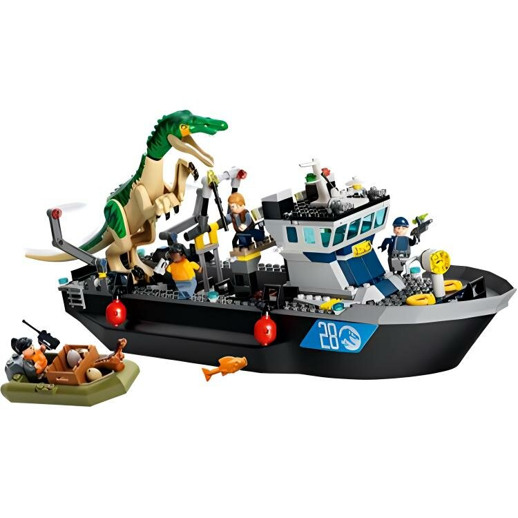 LEGO Jurassic World Collection Heavy Claw Dragon Transport Boat Escape Building Blocks 308pcs 76942 null