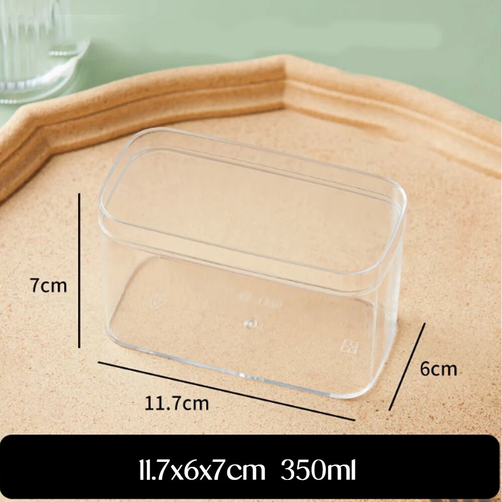 Прозрачные пластиковые коробки для выпечки 10 шт