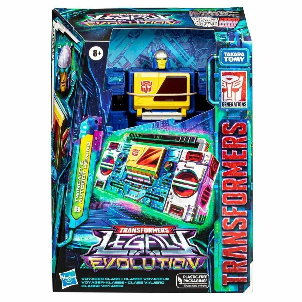 Трансформеры игрушки Transformers Legacy Evolution Voyager Class Twincast and Autobot Rewind (17.8cm) F7208