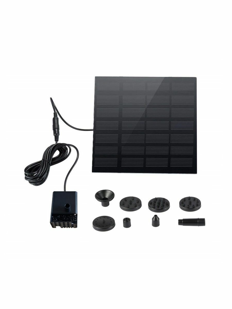 Водный Насос На Солнечных Батареях Для Ландшафтного Декора 1.2 W Black