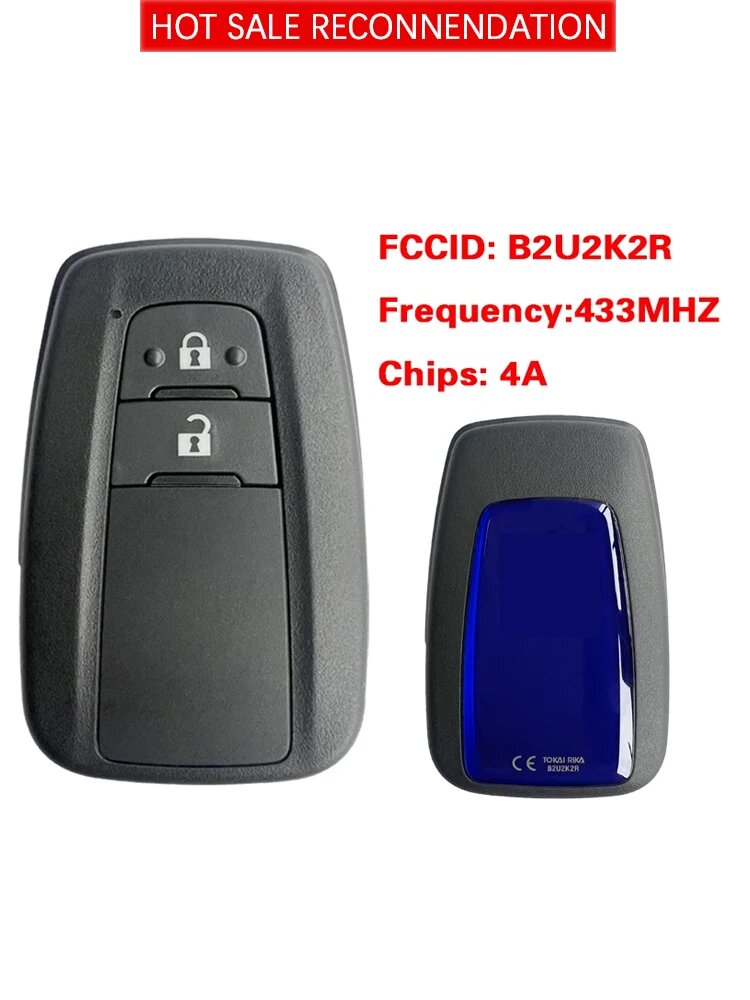 CN048032 OEM умный дистанционный ключ для Suzuki, оригинальная модель ключа B2U2K2R, чип 4A, 433 МГц