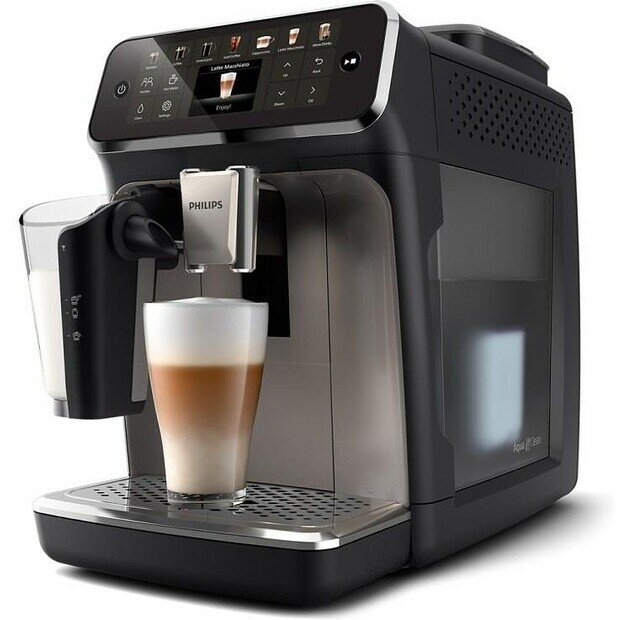 Кофемашина Philips EP4449/70 черный/серебристый