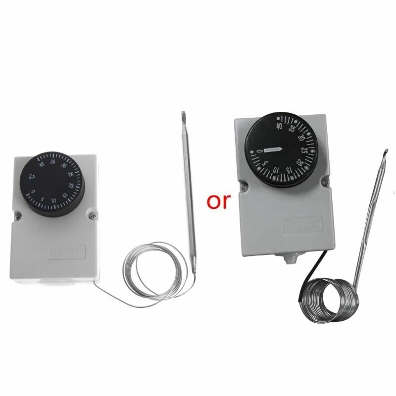 Терморегулятор для электропечи с капилляром 50 см, Серый