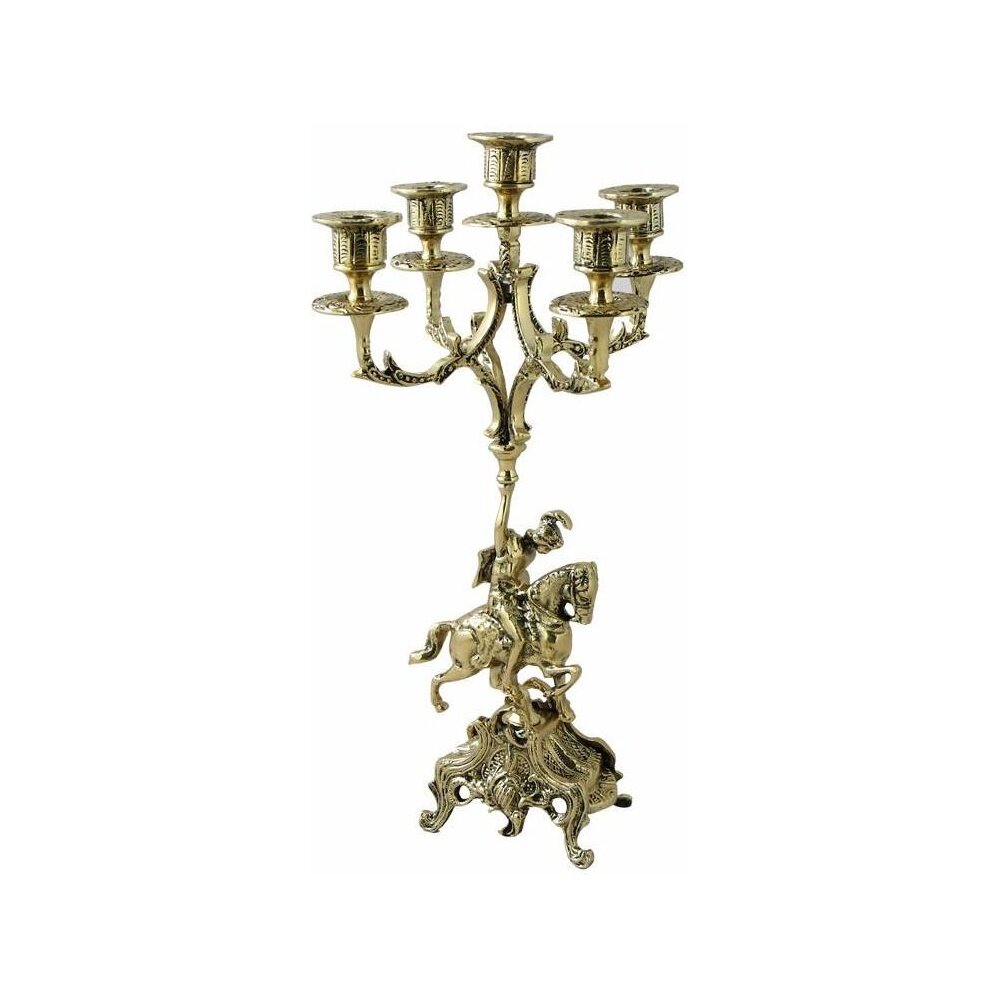 Bello De Bronze BP-14068-D Канделябр дон луиш кавалло 5-ти рожковый, золото, bello de bronze
