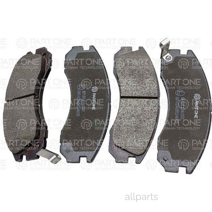 PART-ONE 1BP087 Колодки тормозные дисковые front, MITSUBISHI GALANT IV/V 88-00, 150x58.5x15.7