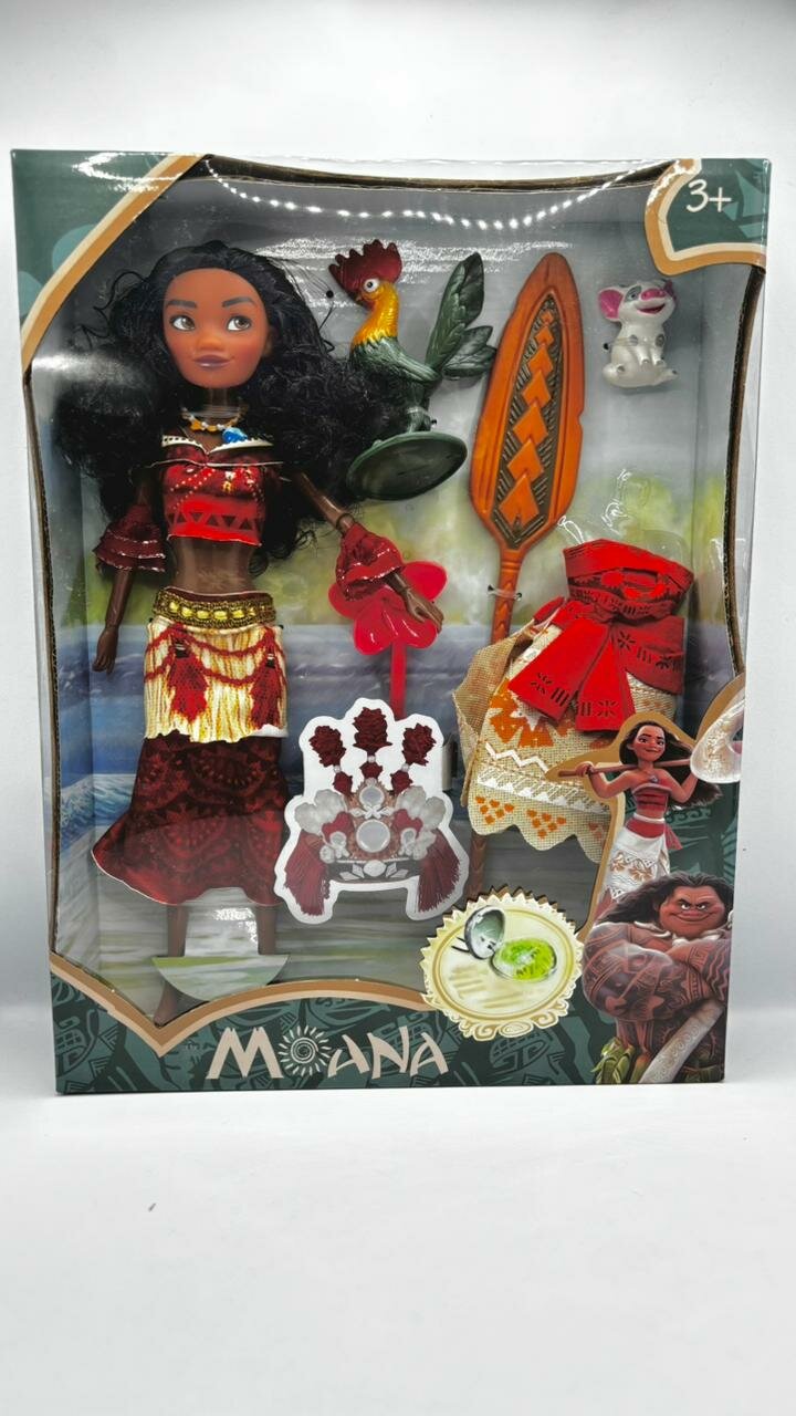 Кукла Моана с дополнительным комплектом одежды и веслом (Moana)