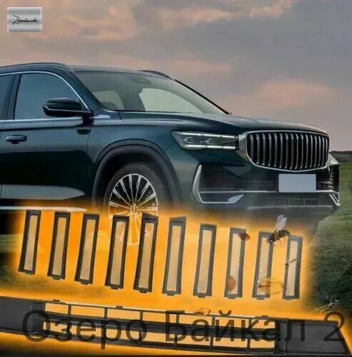 Защитная сетка для Geely Monjaro монжаро 2025 рестайлинг на решетку радиатора