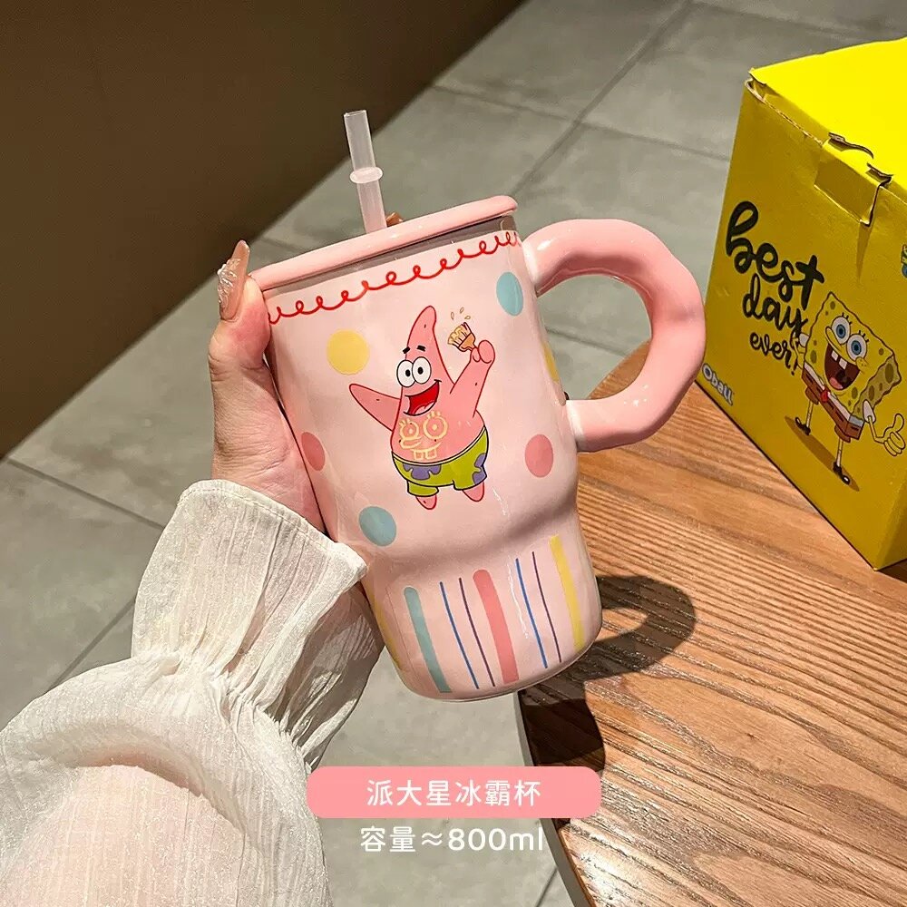 Очень большая кружка Губка Бобище 800мл，Упаковка в подарочную коробку