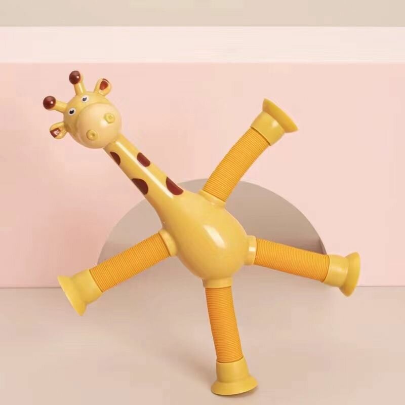 Интерактивная игрушка жираф для мальчиков и девочек уникальная игрушка с эффектом растяжения и поп-ап для развития тактильных навыков