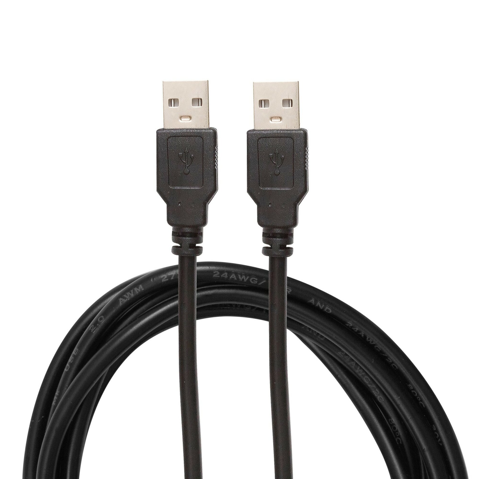 Bion Кабель USB 2.0 AM AM, 1.8 м, черный BXP-CCP-USB2-AMAM-018
