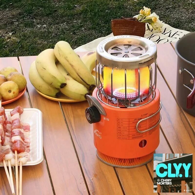 Газовый обогреватель, зимняя рыбалка на открытом воздухе, кемпинг семейного использования