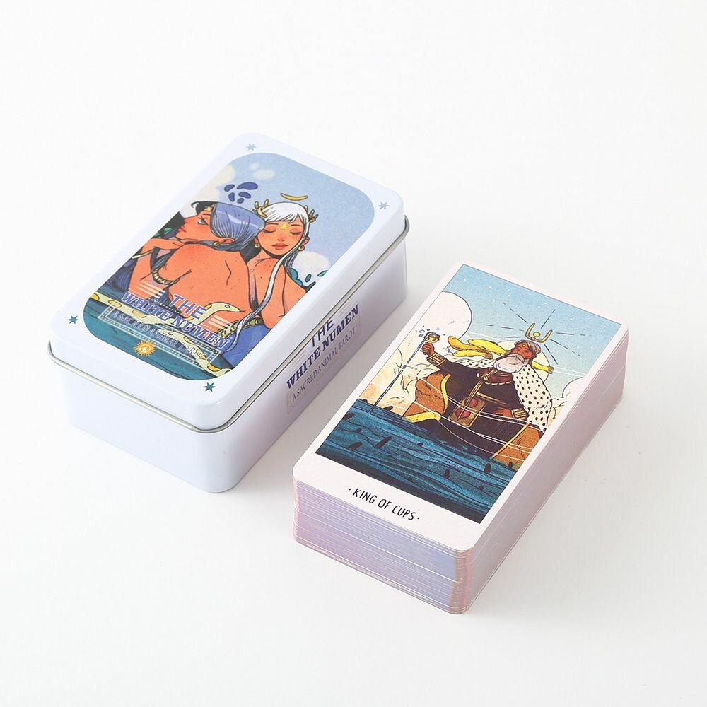 Карты Таро уэйта винтажное с железной коробкой / Vintage tarot 10*6см.