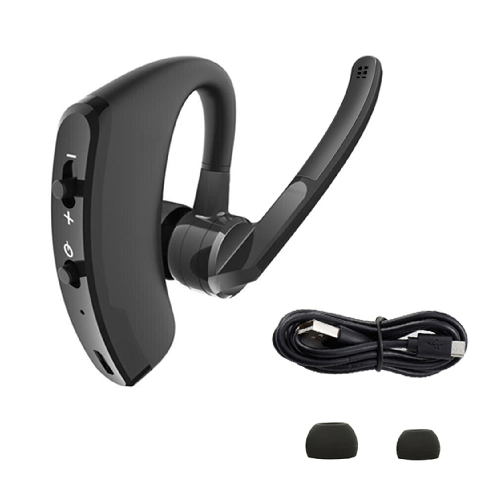 Гарнитура V8 Single Ear BT4.1 с 270 градусов вращением, handsfree звонки, номерной оповещение, долговечный аккумулятор, черный цвет, материал ABS, диапазон передачи 10~15 метров, частота 2.402-2.480GHz, мощность Class2, время работы 7-8ч, емкость батареи