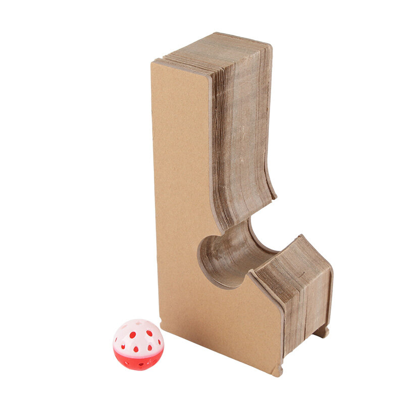 Когтеточка для кошек в виде кровати с элементами из гофрированного картона, складная игрушка для питомцев