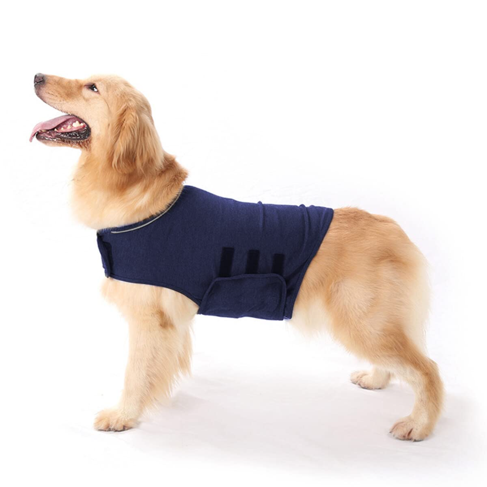 Yuehua Chaqueta de Perro para Alivio del Estrés Abrigo Calmante Trueno Talla XL Pequeños Medianos Grandes Circunferencia del Pecho 68-78cm Cuello 56-66cm Longitud de la Espalda 36cm 1 Unidad