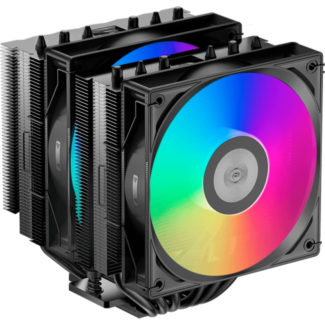 RT620 ARGB BK PcCooler Кулер для процессора/ CPU Cooler PCCooler (250W, 4-pin PWM, 157mm, Al/Cu, 6x6mm, 2x120mm, 73.3