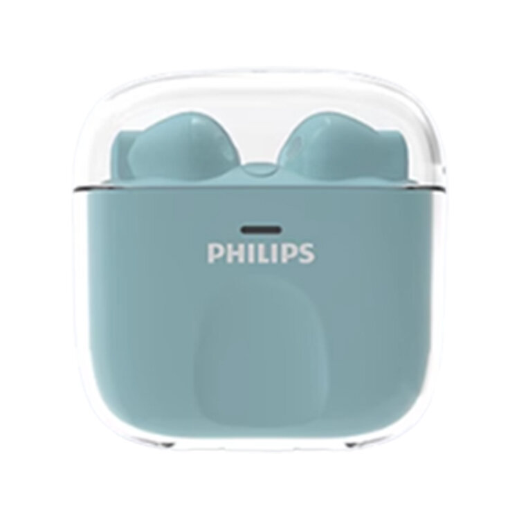 Наушники беспроводные PHILIPS TAT1158 Bluetooth 5.3 с шумоподавлением, celadon green