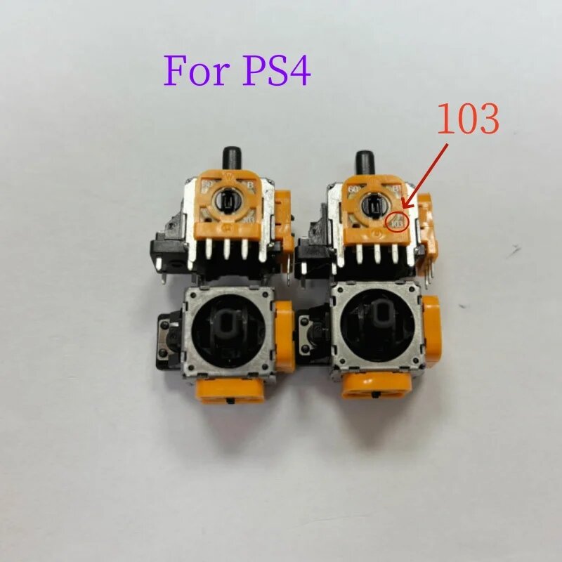 10 шт. оригинальный оранжевый 3D рокер аналоговый джойстик желтый для PlayStation 4 PS4 беспроводной контроллер кнопка джойстика