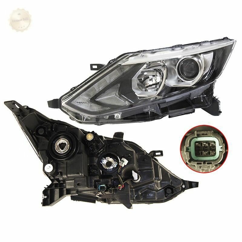 Фара левая для Ниссан Кашкай j11 2013-2019 со светодиодной полосой, Nissan Qashqai j11 фара левая 215-11G9L-LDEM2, oem 260604EH0A