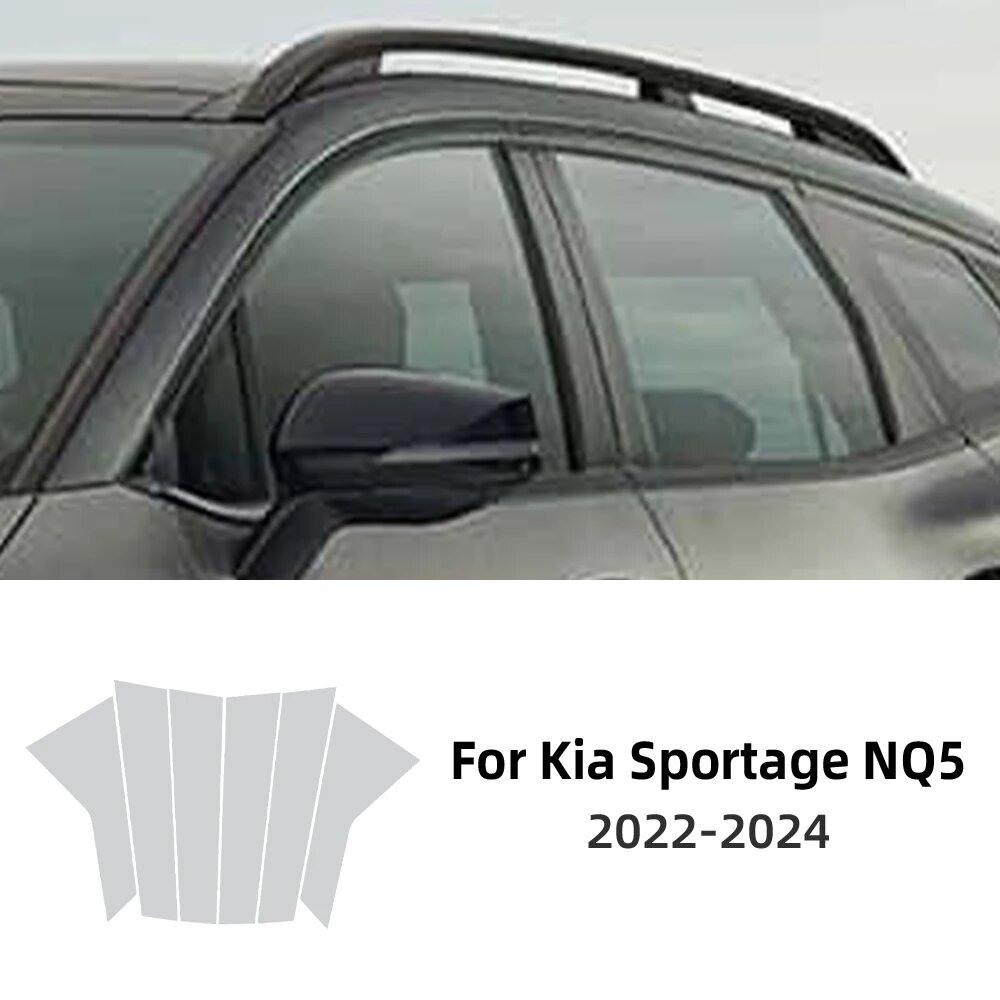 Дефлекторы окон для Kia Sportage NQ5 2022-2024, прозрачные