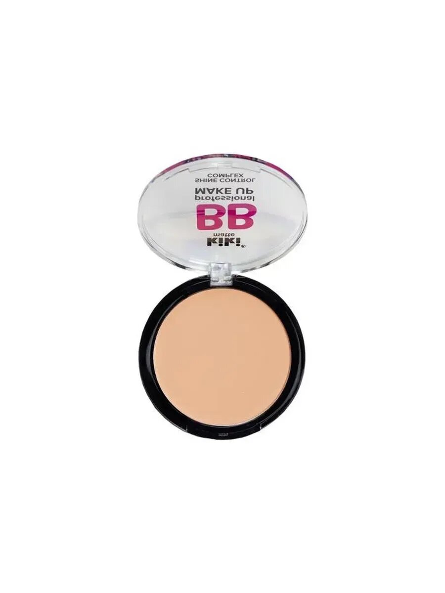 Пудра для лица компактная матовая BB, тон 3, медово-бежевый