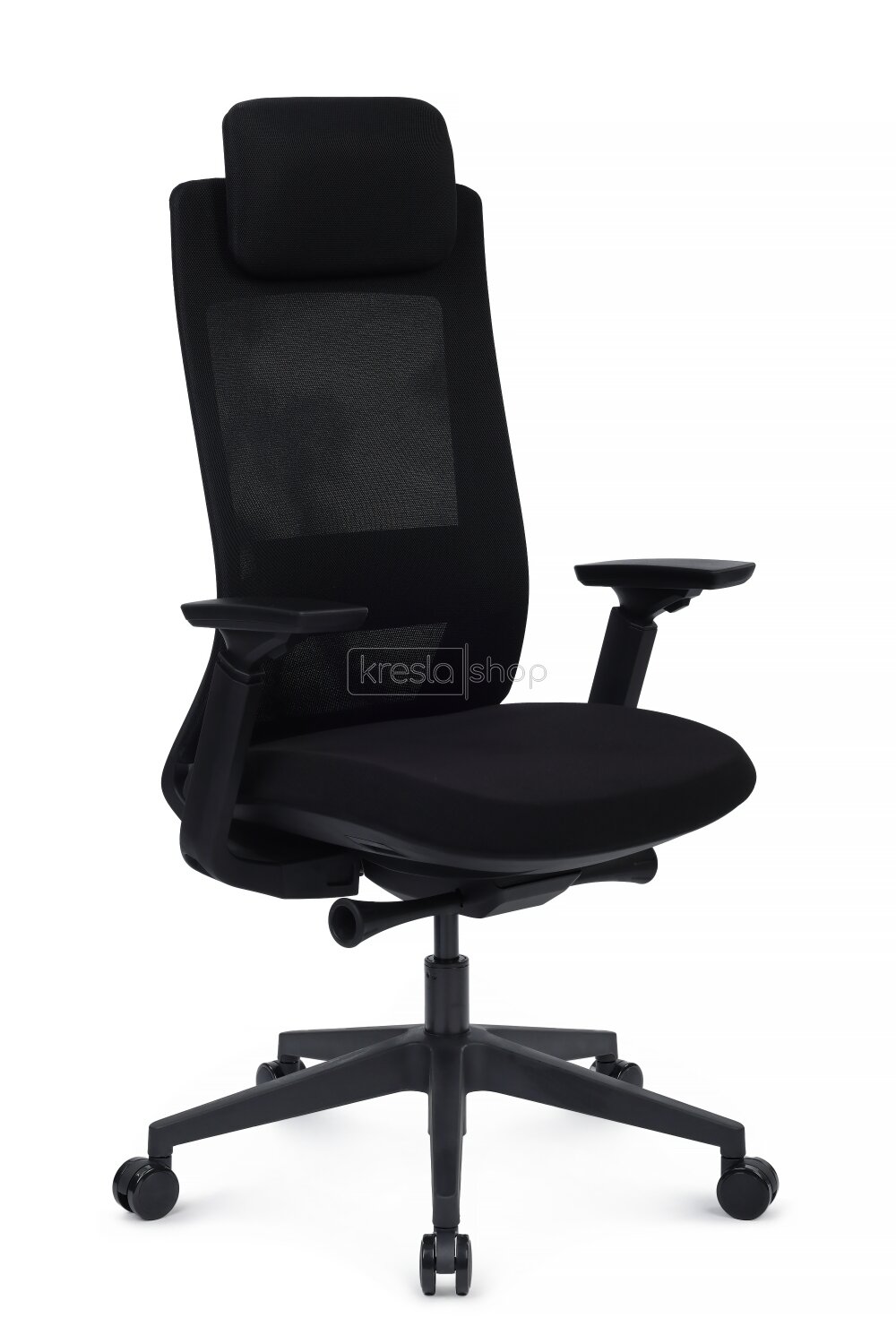 Кресло для персонала Riva Design Miratt MRTB-001 черная сетка, черная ткань
