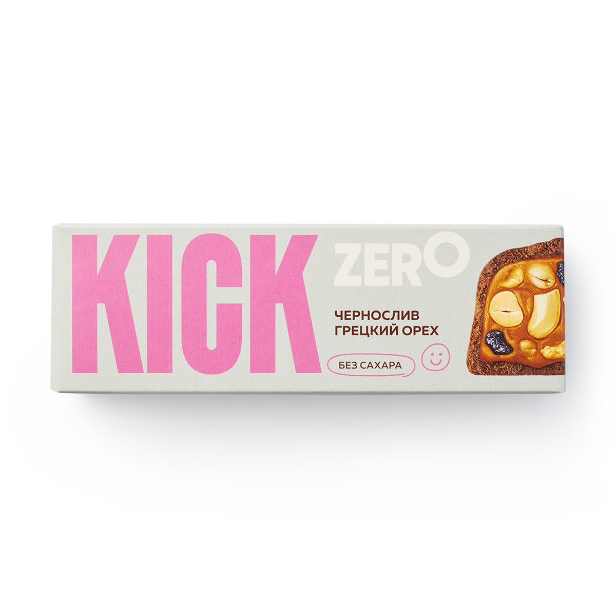 Батончик Kick, чернослив и грецкий орех, без добавления сахара, 45 г