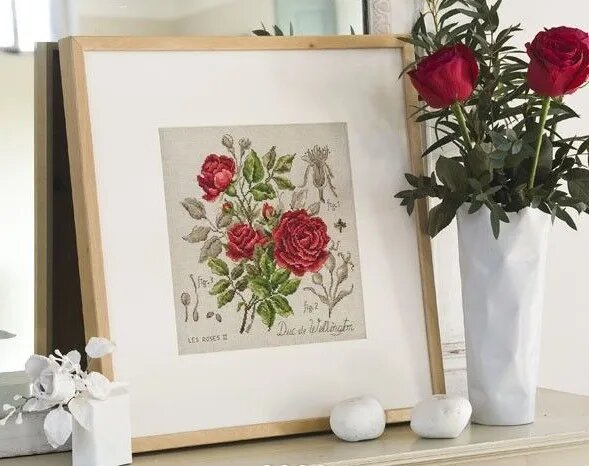 Набор для вышивки крестом Oneroom, хлопок, цветы, фрукты, овощи Красный, Красный, 14CT WHITE AIDA