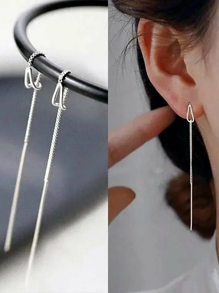 Серьги цепочки