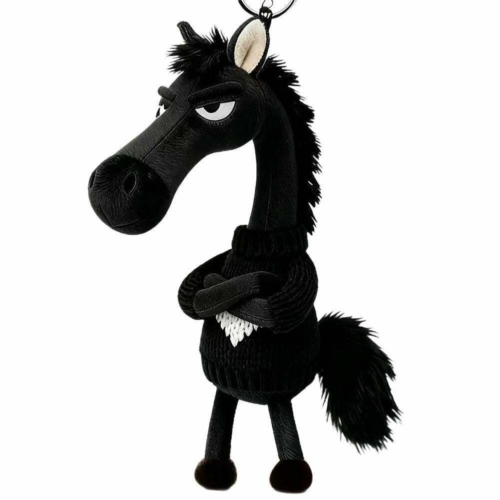Мягкая игрушка лошадь Плюшевая лошадка подвеска на сумку