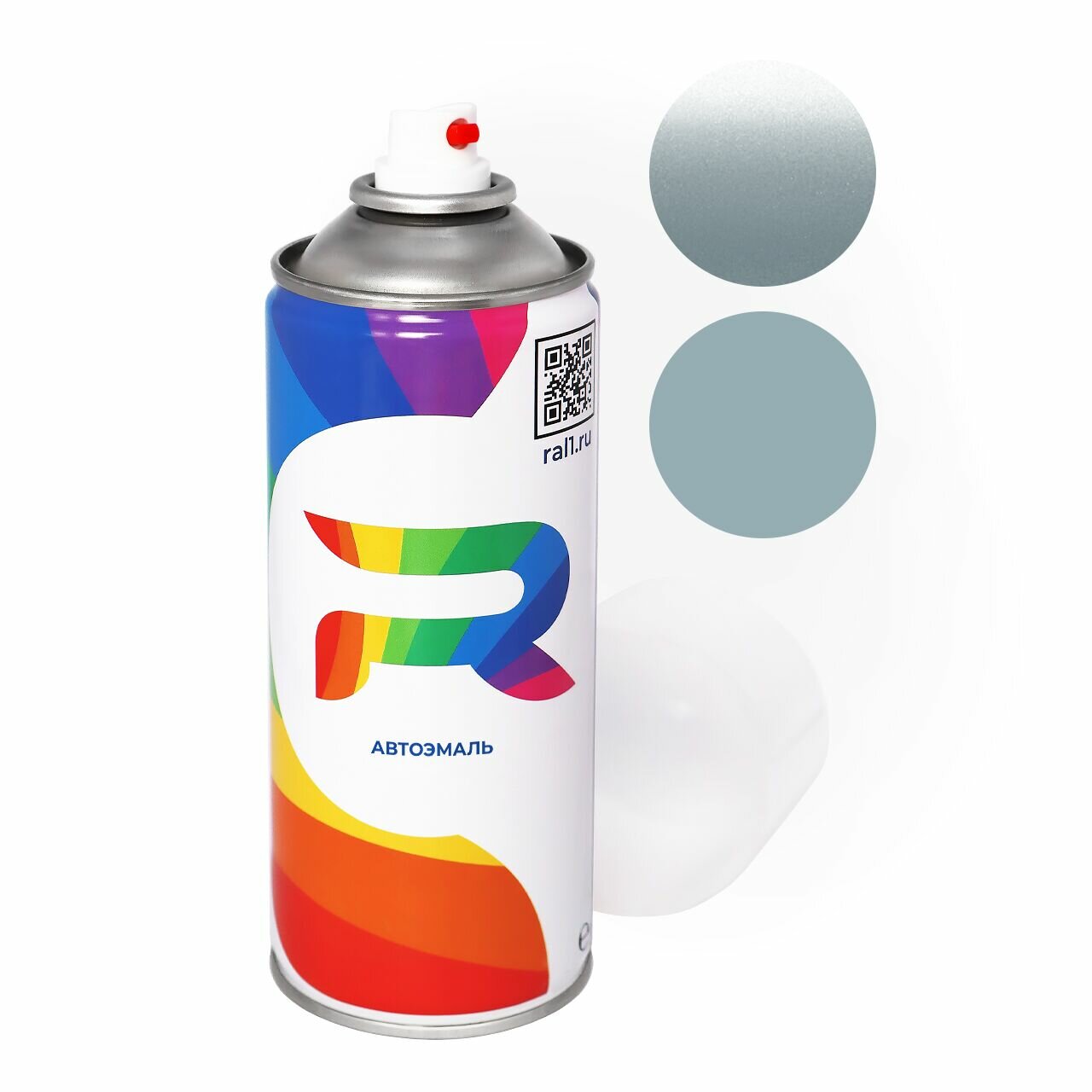 Автоэмаль аэрозольная VAZ 419 - Опал (Базовая краска, Двухслойный металлик, Серый) баллон 520 мл.