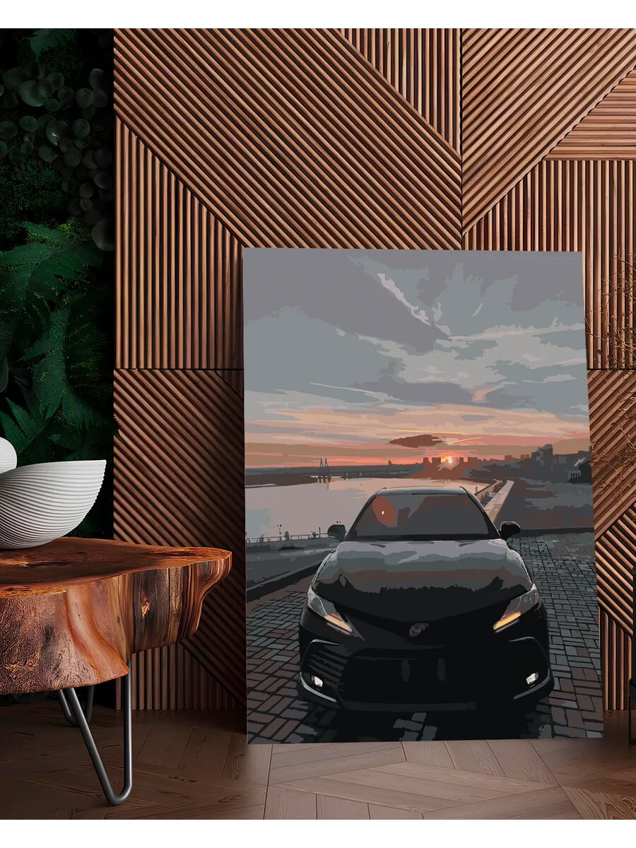 Картина по номерам Машина_Tayota_Камри