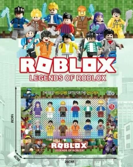 Роблокс/Roblox набор из 12 фигурок с оружием. Полный игровой набор. Совместим с лего.