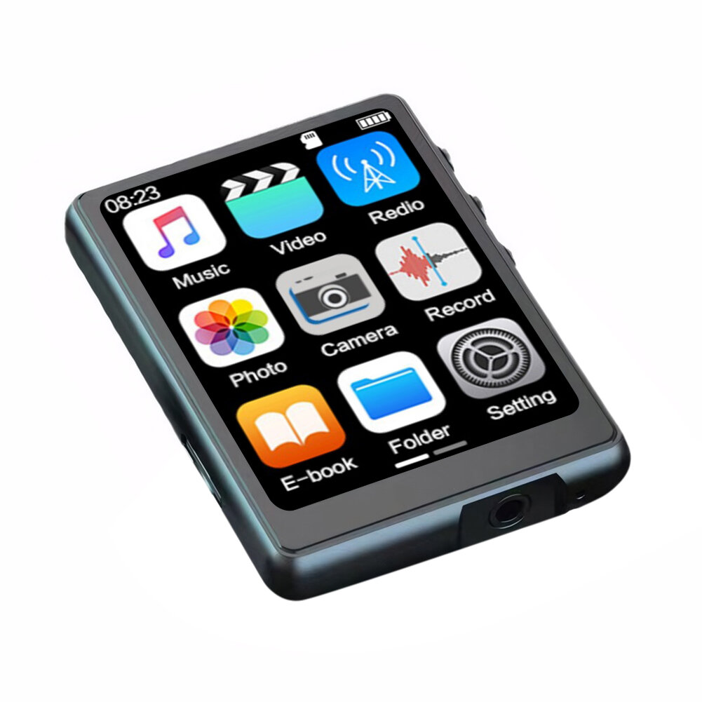 MP4-плеер с экраном 2,4 дюйма, студенческий плеер Walkman, совместимый с Bluetooth, аудиоплеер 5.3