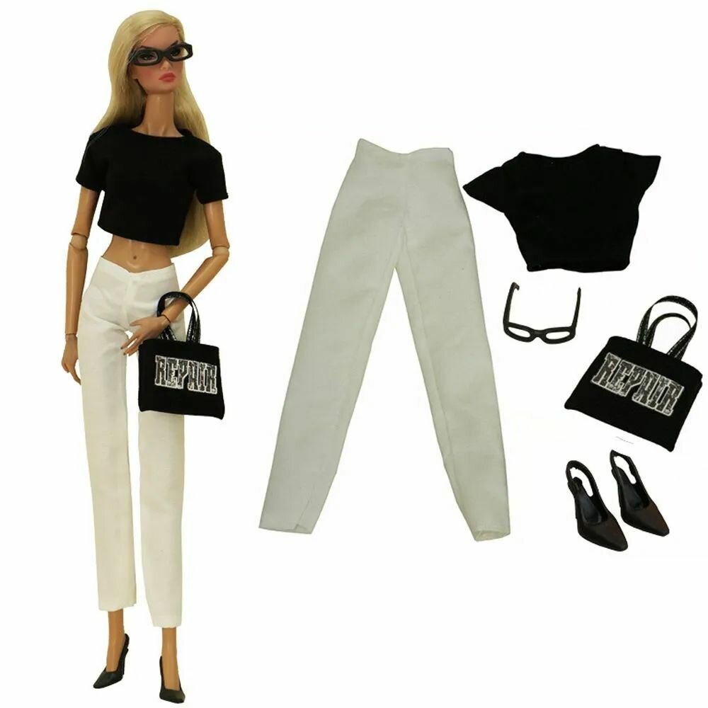 Одежда для Барби, офисная одежда, набор обуви для куклы 29 см, аксессуары