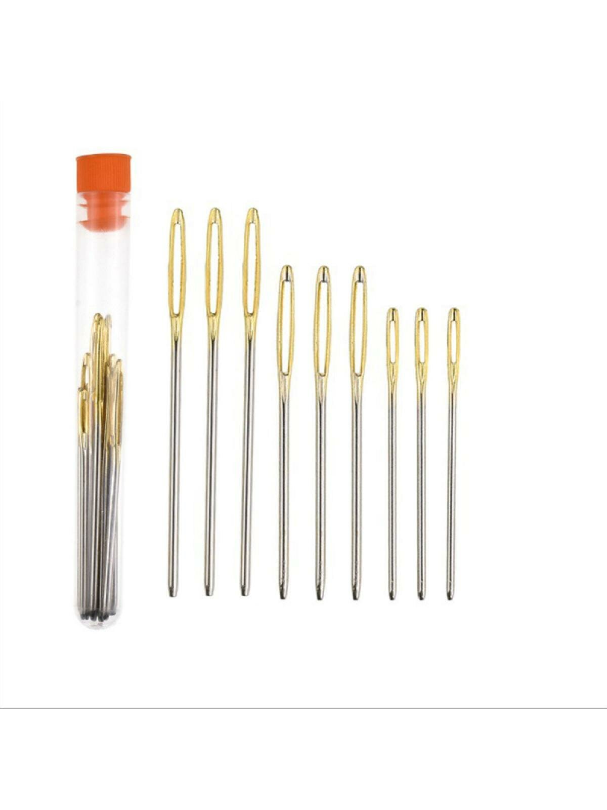 (1 Коробка) Прозрачный Пластиковый Футляр для Хранения Швейных Игл - Переносная коробка для Продевания нитей, вышивания, Вязания и Дорожных Швейных наборов