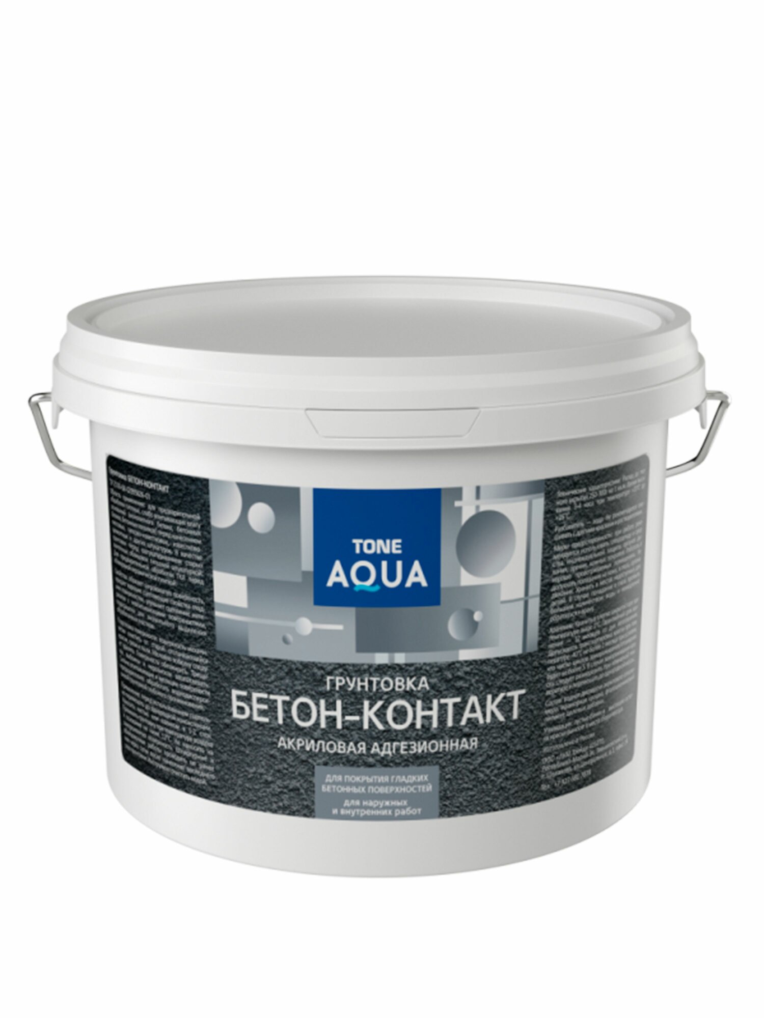 ТОН Аква бетон-контакт, грунт акриловый, 1,3 кг