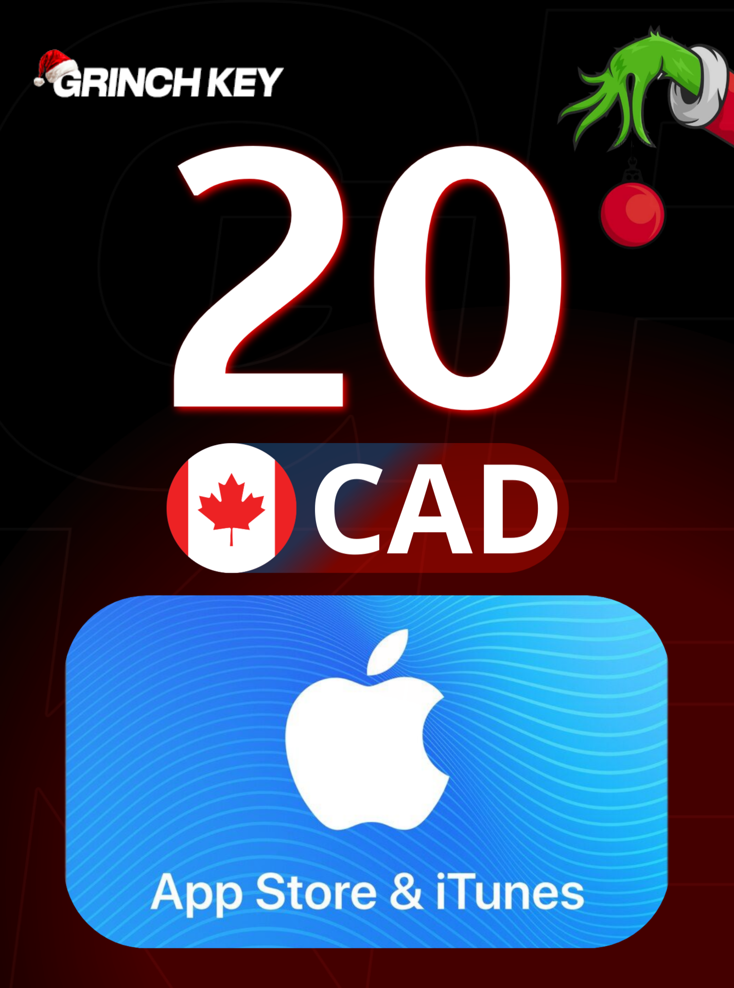 Подарочная карта Apple | Пополнение App Store&iTunes (Apple ID) | Canada (CAD) | на 20$ Канадских Долларов