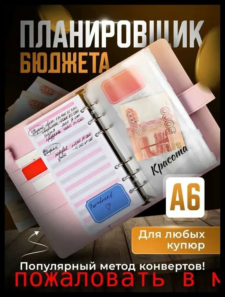 Папка-органайзер A6 (10.5 × 14.8 см), 1 шт.
