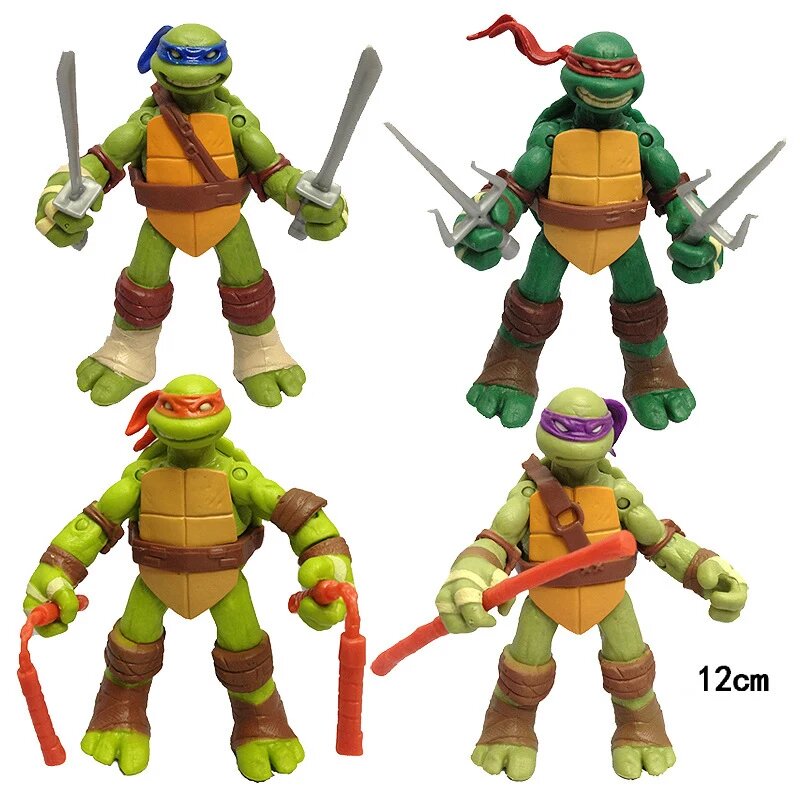 Фигурки Черепашек-ниндзя Bandai 4pcs 12cm