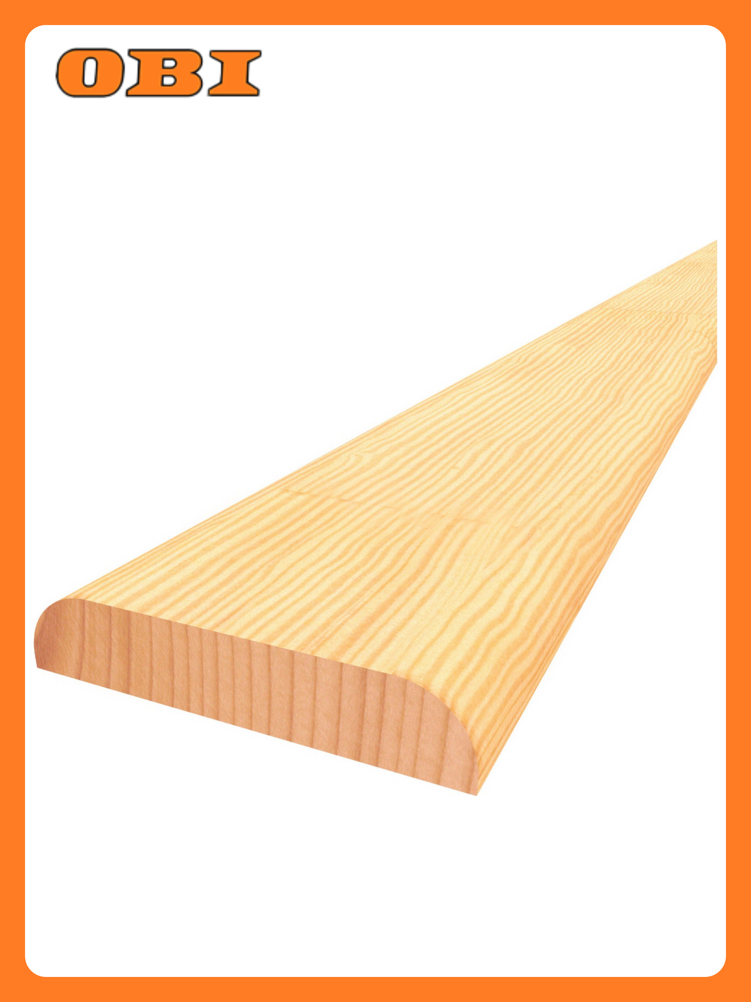 Нащельник строганный, сосна, сорт Экстра, 1000х30х6 мм, бежевый